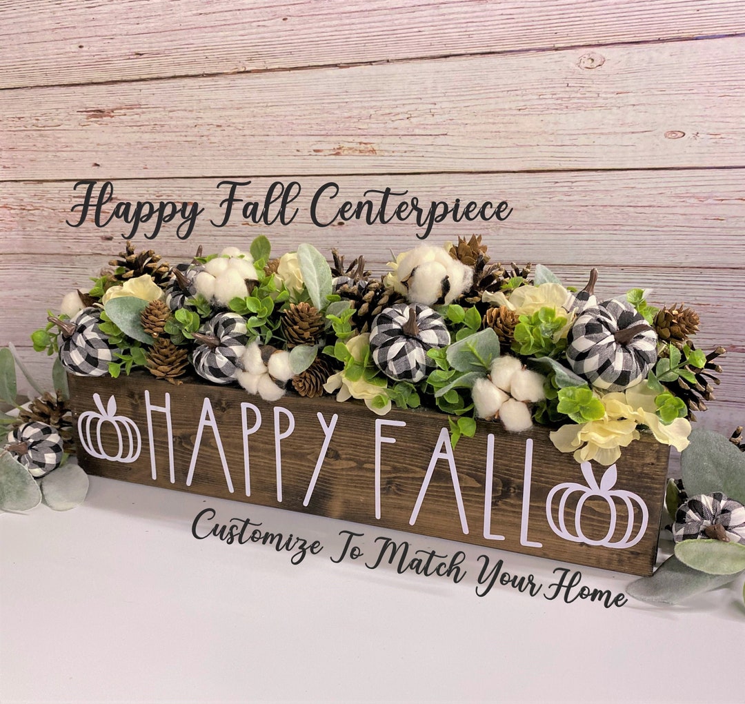 Fall Table Centerpiece/fall Decor/thanksgiving Decor/fall Centerpieces ...