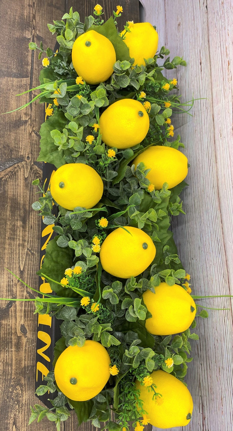 Hello Sunshine With Lemons/summer Decor/spring Decor/lemon - Etsy