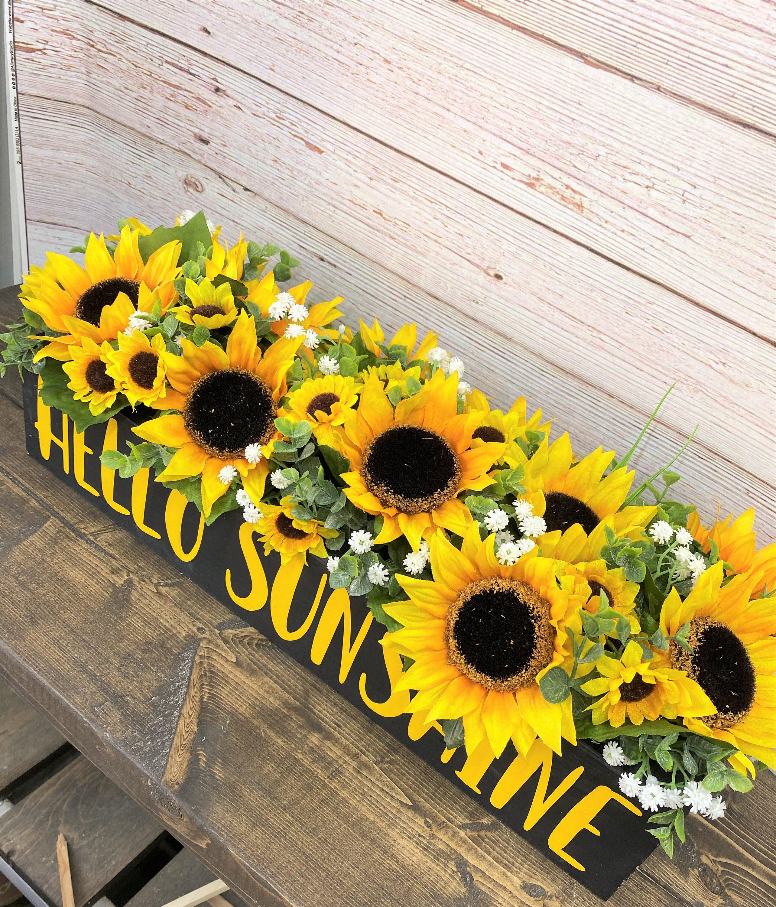 Hello Sunshine With Sunflowers/summer Decor/spring | Etsy