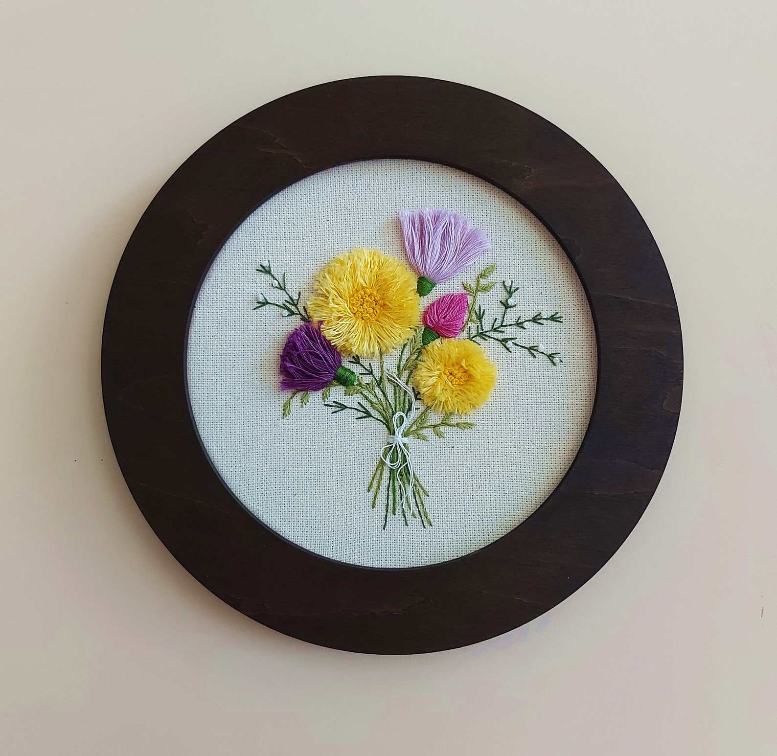 Wood Embroidery Hoop Frame Round Frame for Embroidery Hand | Etsy