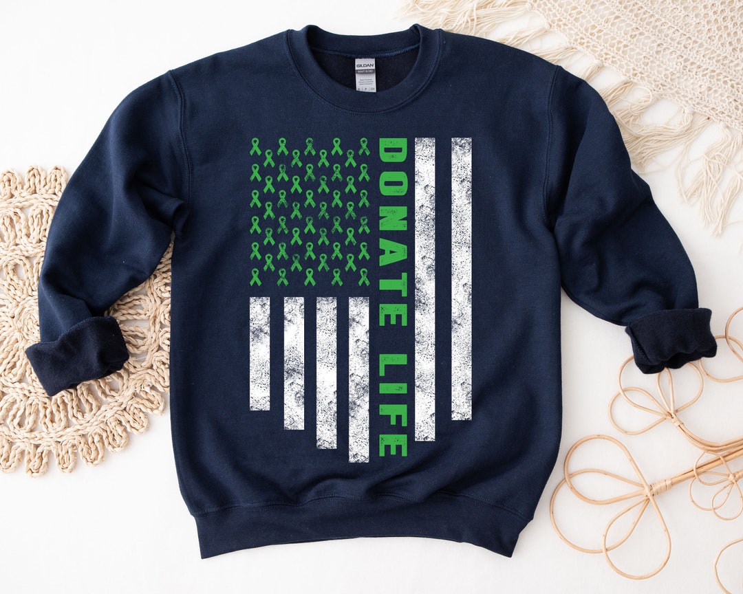 Donate Life USA American Flag Transplant Organ Transplantation ...