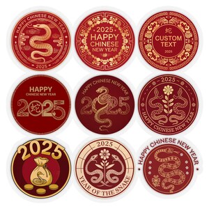 Chinese New Year 2025 Stickers for Kids, Year of the Snake Sticker ...