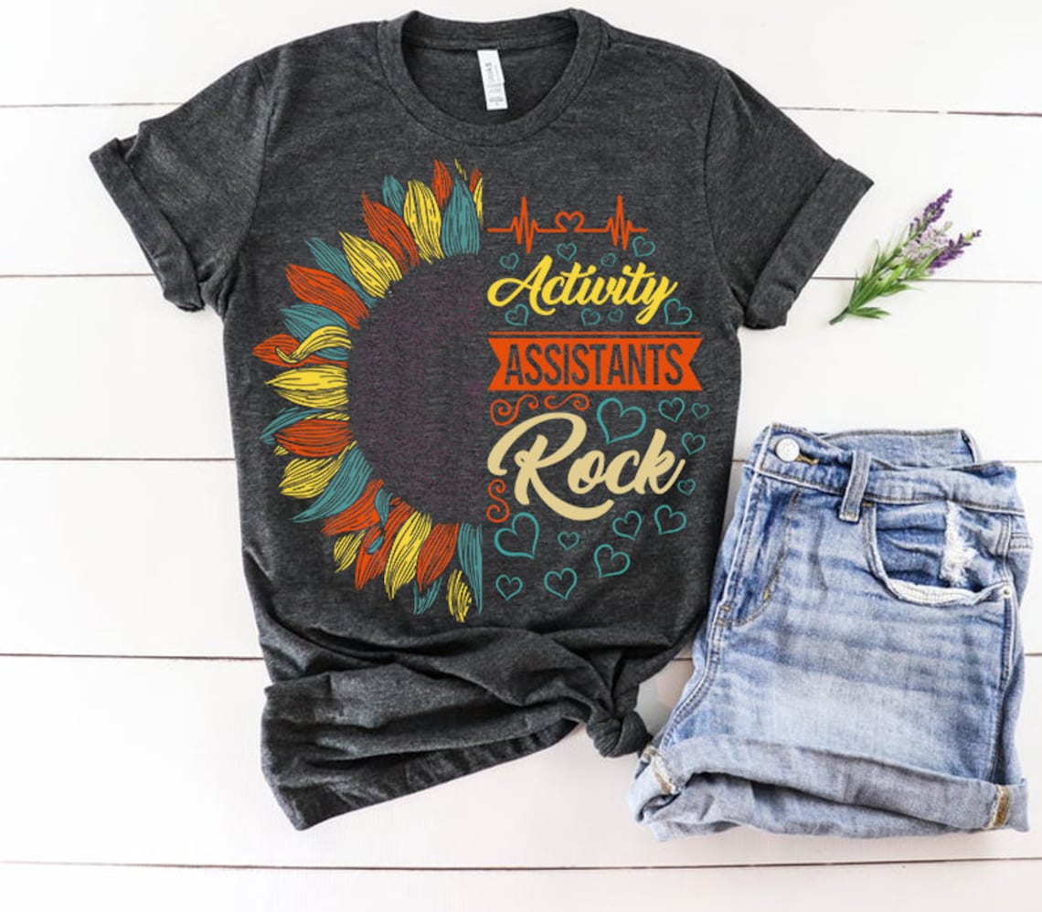 Activity Professionals Week Shirt Vintage Sunflower Activity | Etsy