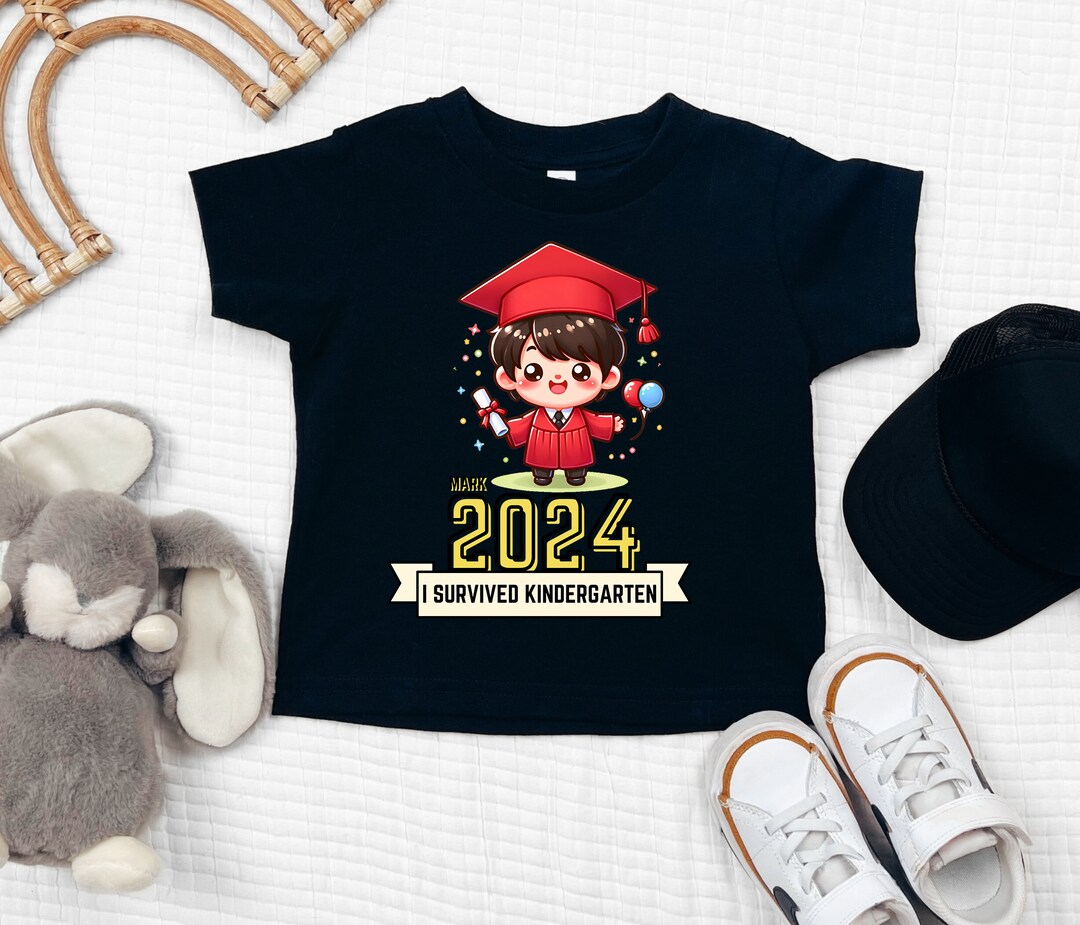 Custom Kindergarten Graduation Gift, Personalized Kindergarten Shirt ...