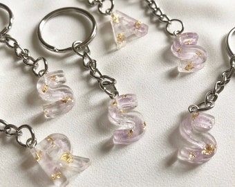 Resin Letter Keychain - Etsy UK