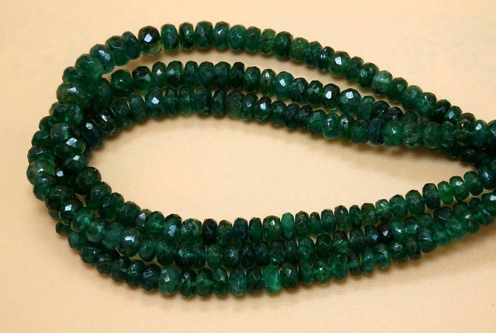 Natural Emerald Beads Green Emerald Faceted Beads Emerald | Etsy