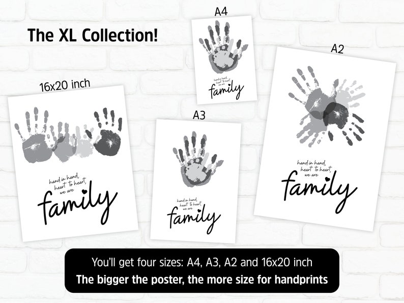 Family Handprint Art Wall Art Print Instant Printable Download Home ...