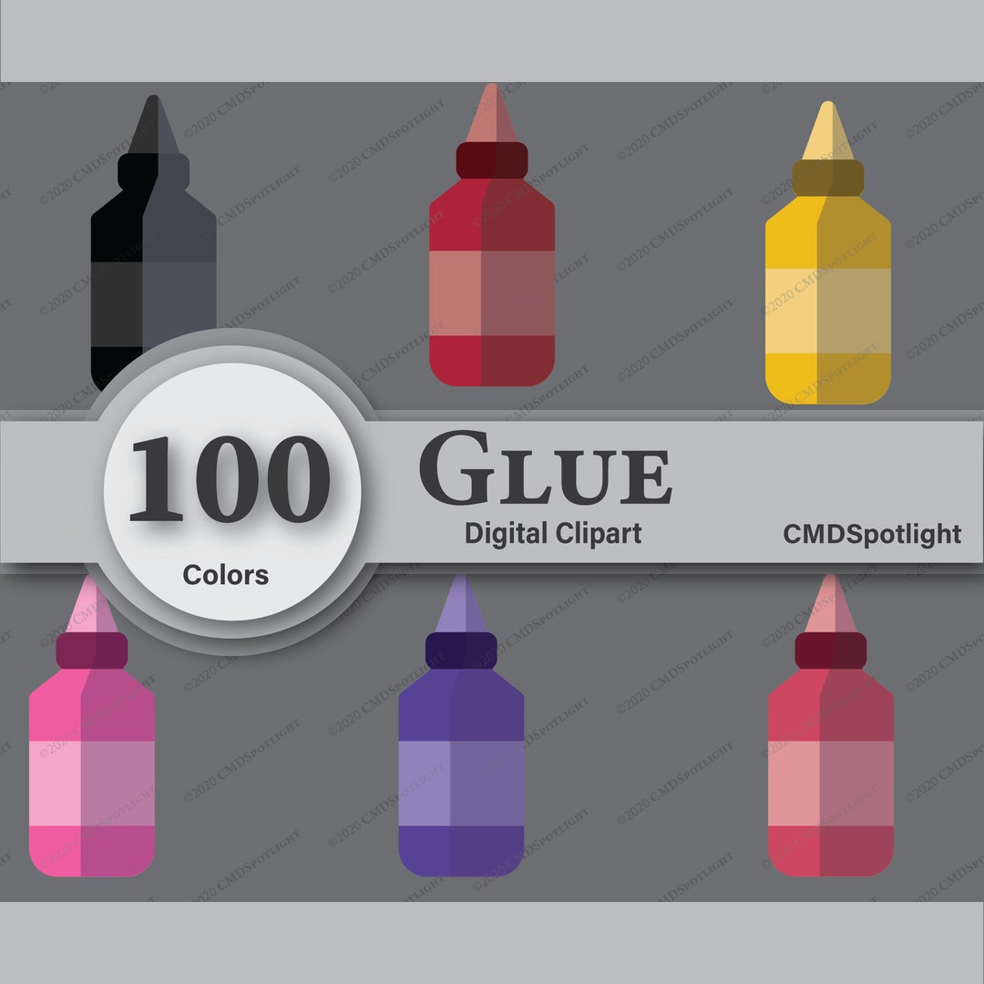 Glue Squeeze Bottle Clip Art Card Art Teacher Resources - Etsy