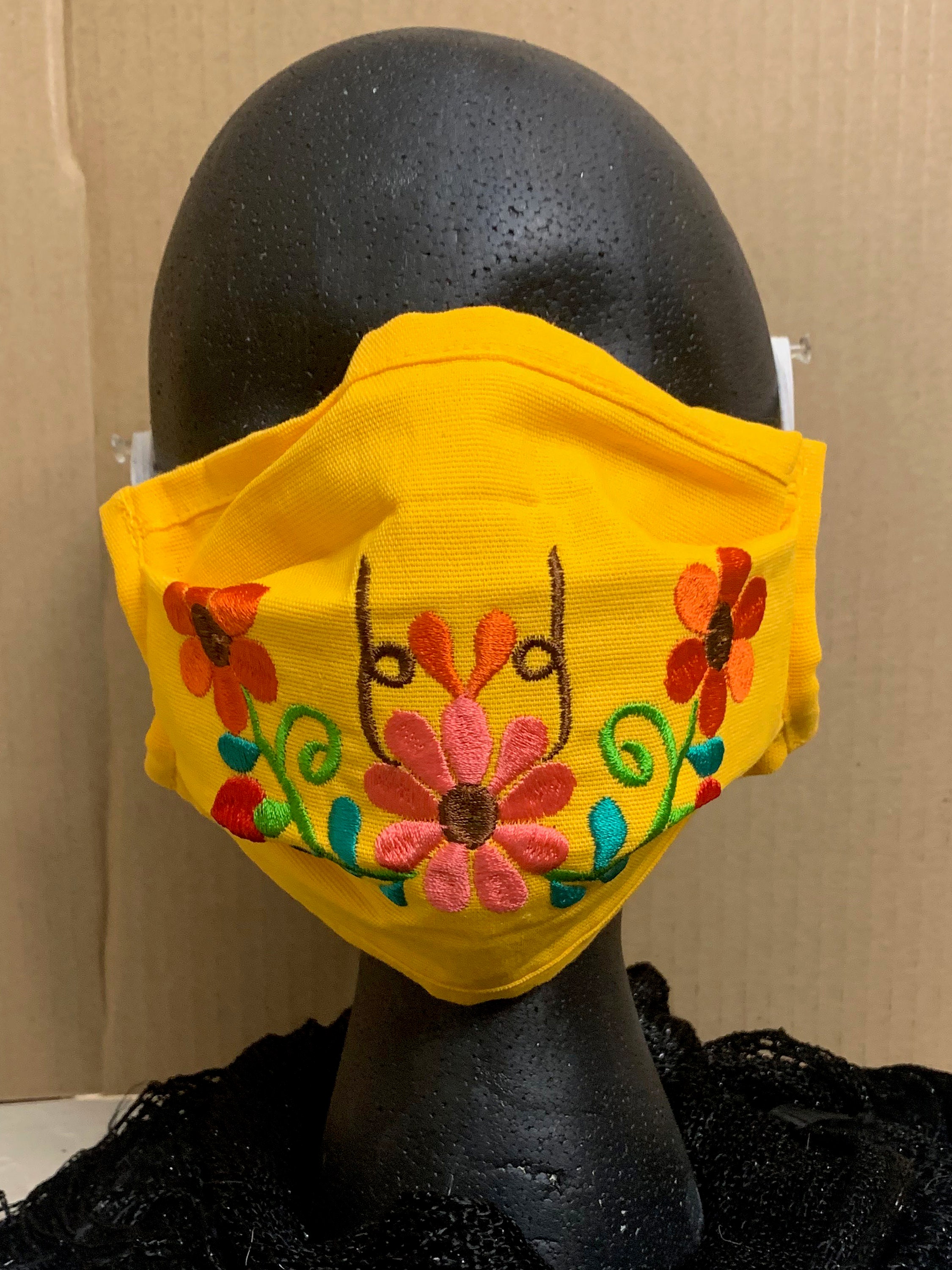 Beautiful Embroidered Mexican Face Mask Washable and Reusable | Etsy