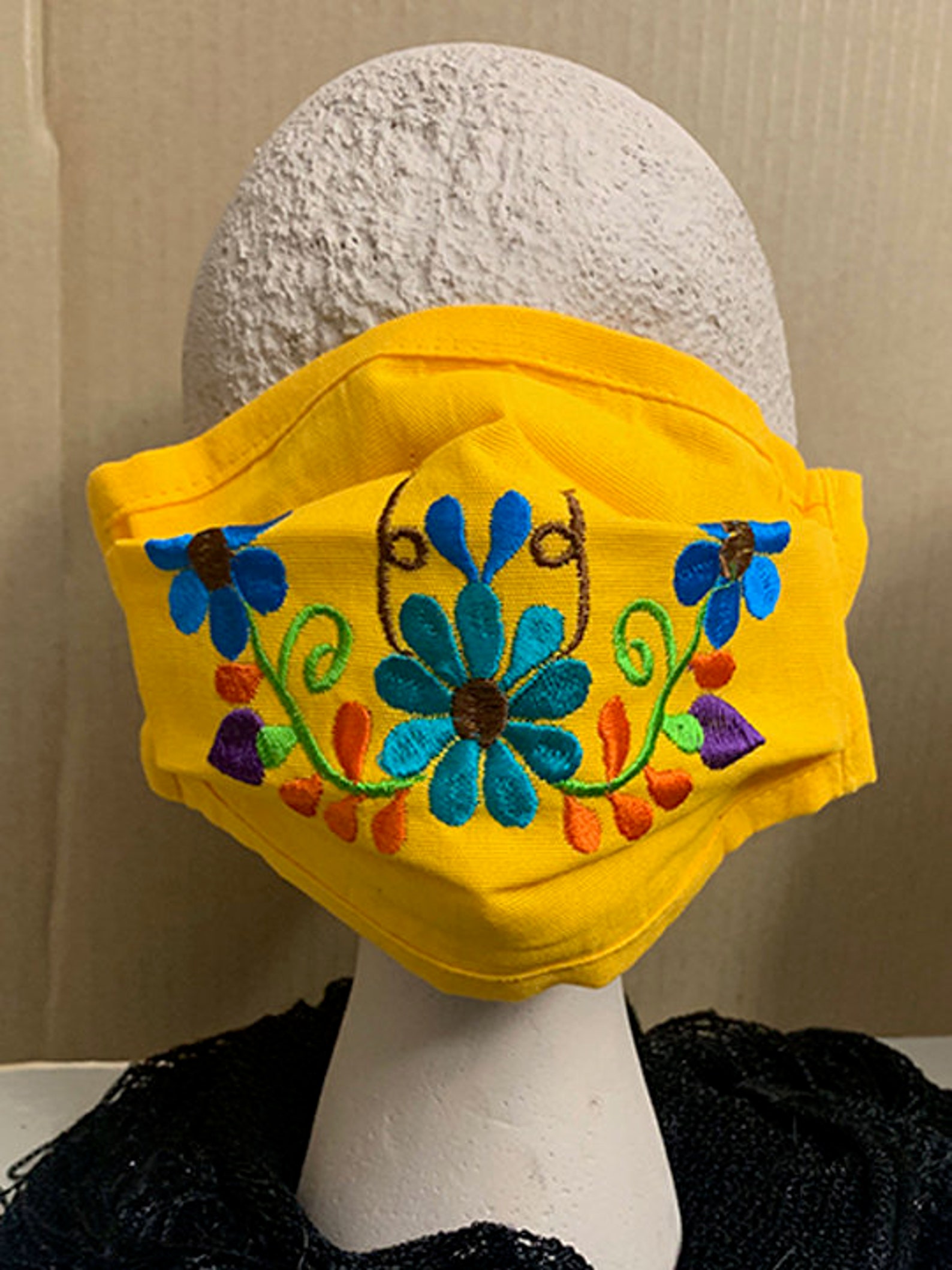 Beautiful Embroidered Mexican Face Mask Washable and Reusable | Etsy