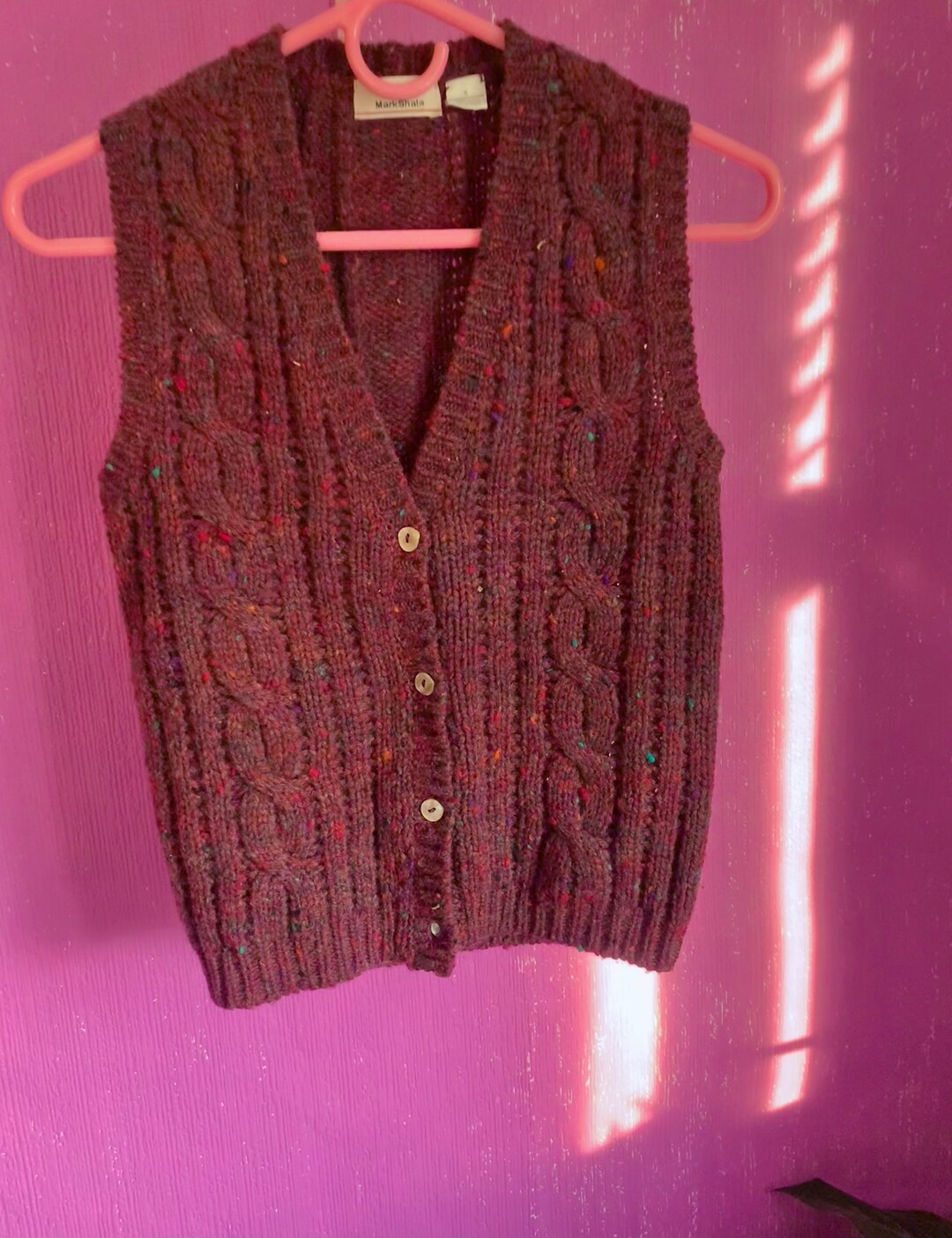 Vintage 1990s Mark Shale Sweater Vest - Etsy