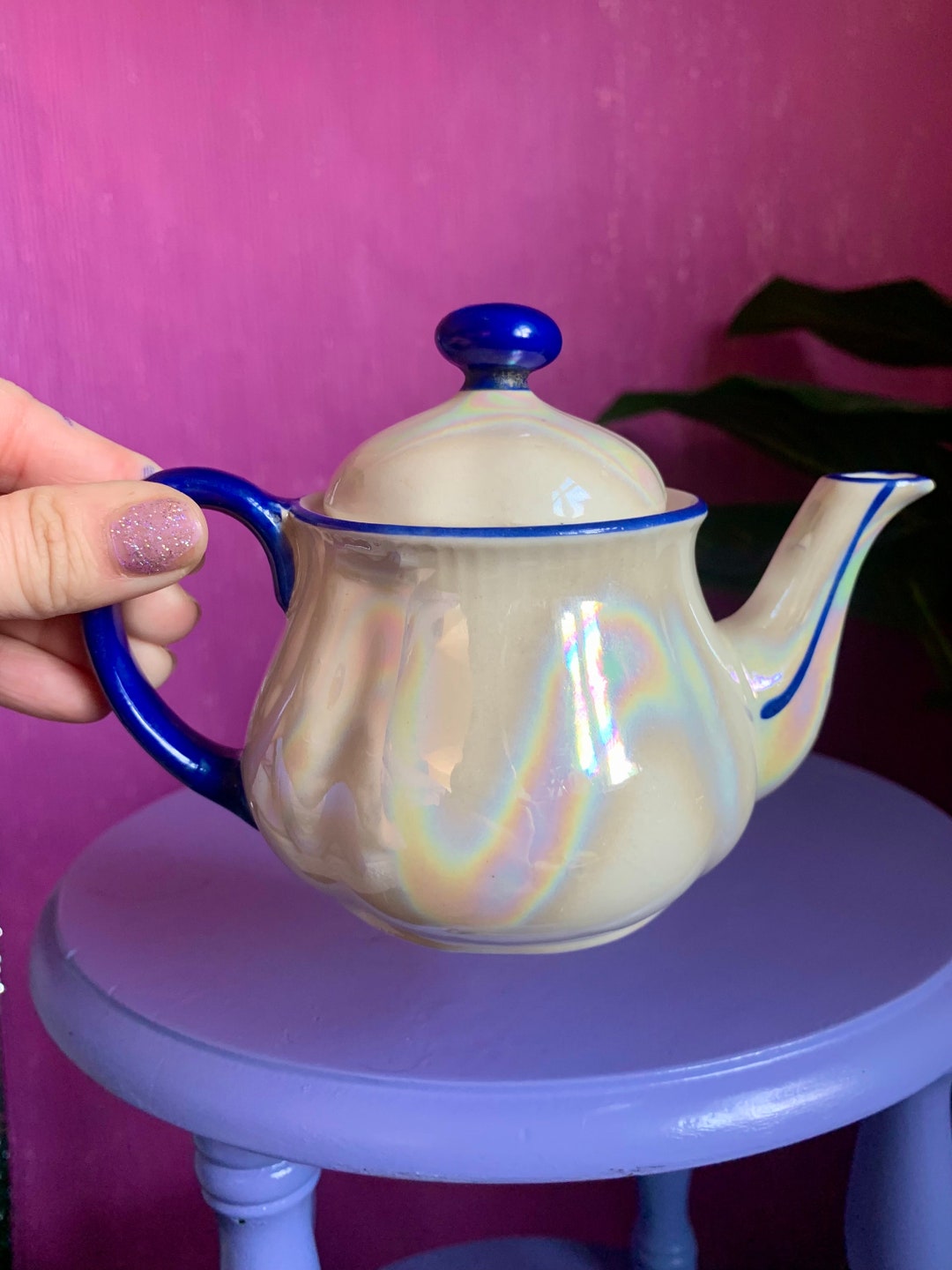 Vintage Lusterware Czechoslovakian Mini Teapot - Etsy
