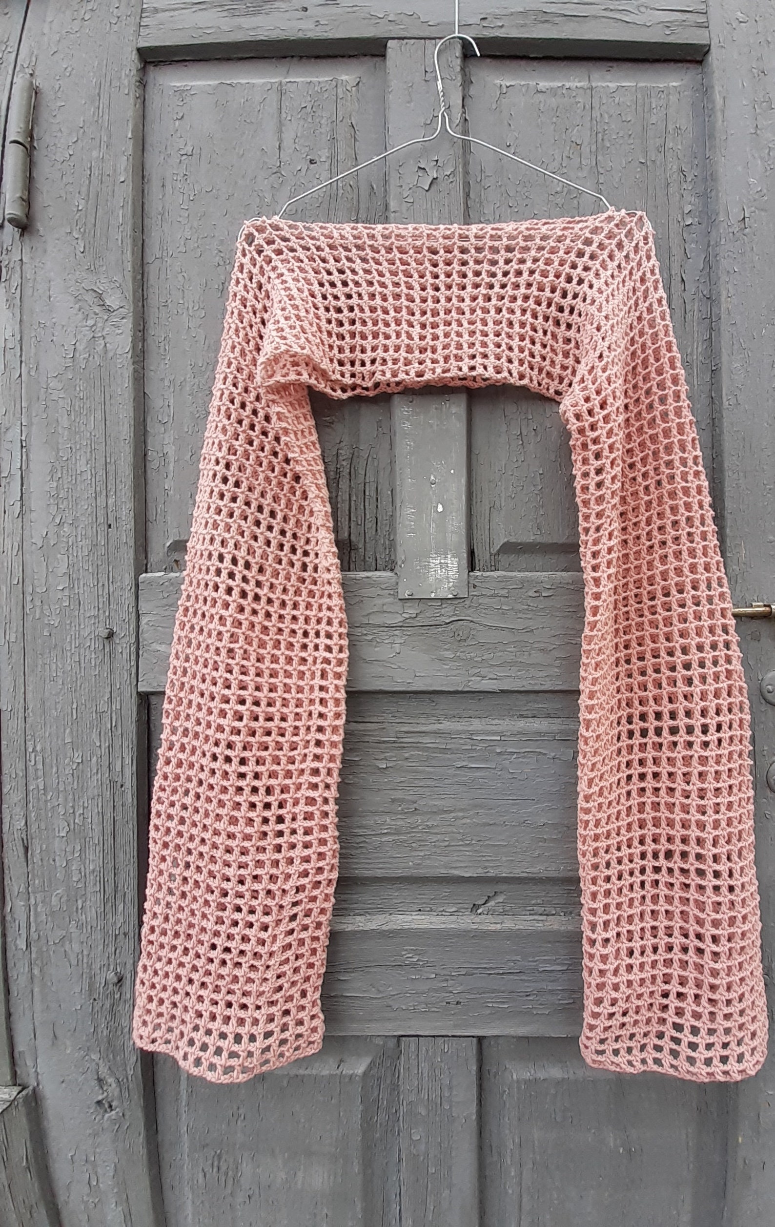 2 Patterns Crochet Top Pattern Fishnet Sleeve Tutorial Wide - Etsy