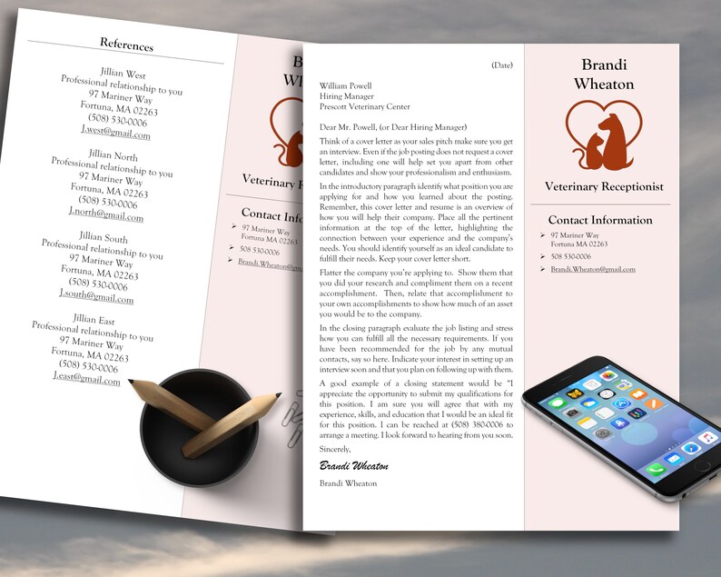 Veterinary Receptionist Resume Template: Real-world Examples (instant ...
