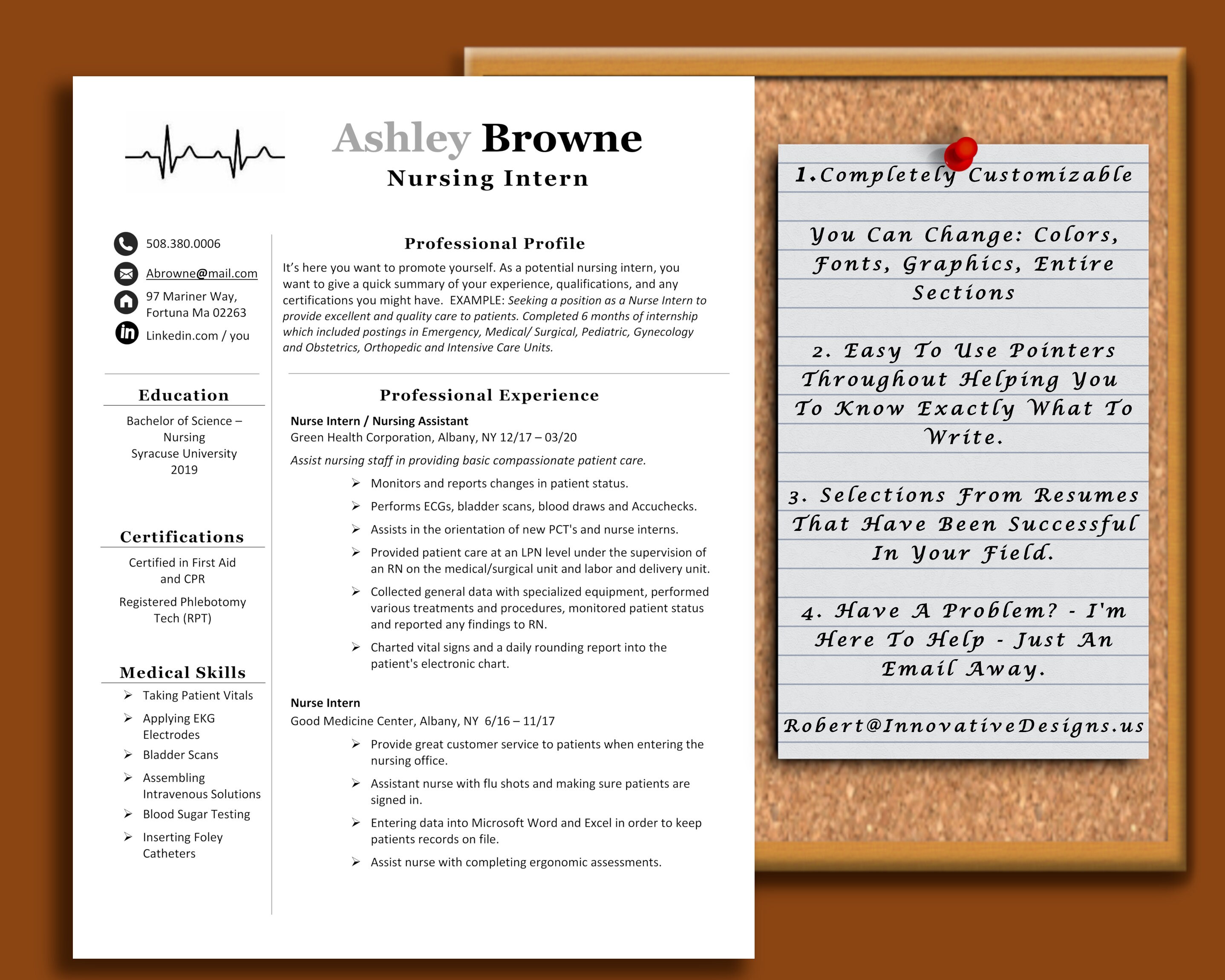 Nursing Intern, Nursing Student Resume Template With Successful Real ...