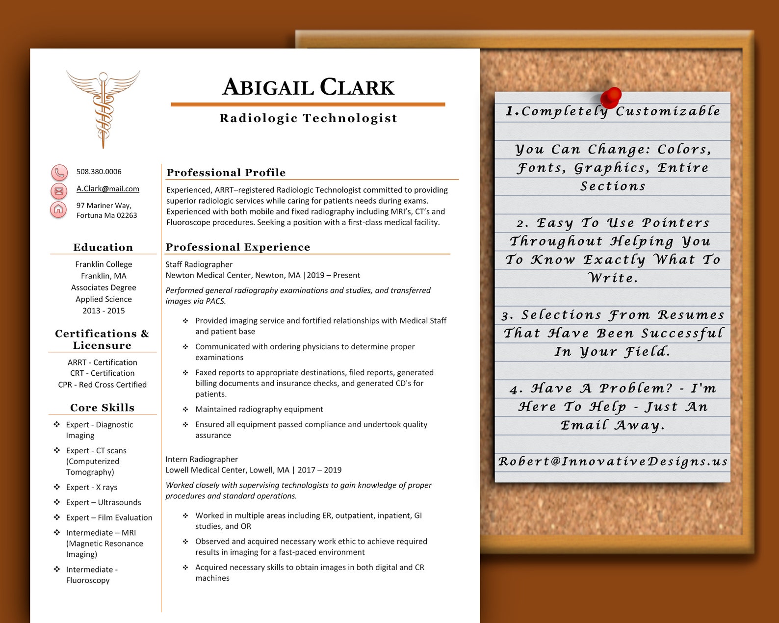 Radiologic Technologist / Radiographer Template With Successful Real ...