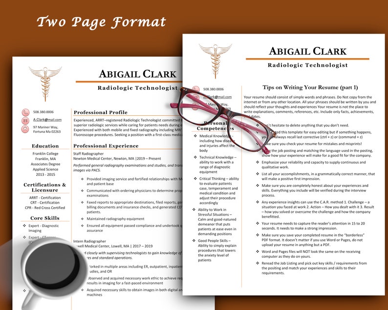Radiologic Technologist / Radiographer Template With Successful Real ...
