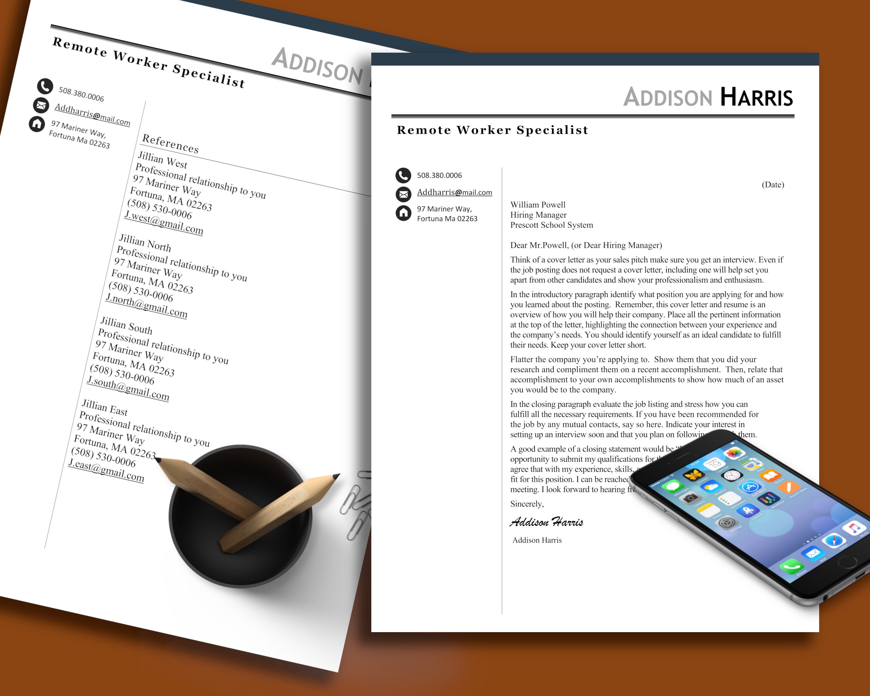 Remote Worker/work From Home Specialist Resume Template With Successful ...