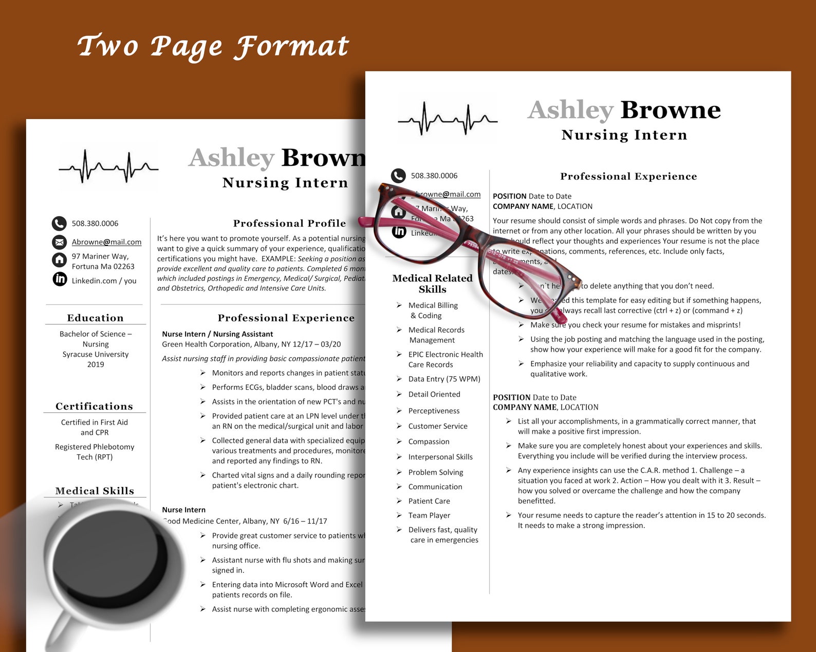 Nursing Intern, Nursing Student Resume Template With Successful Real ...