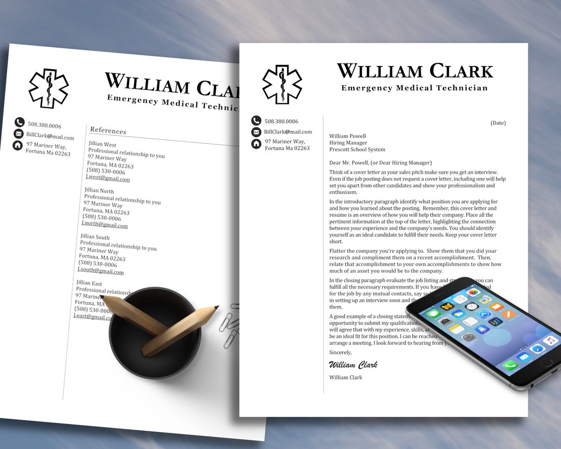 First Responder/emt/ Ambulance Tech Resume Template W Successful Real ...