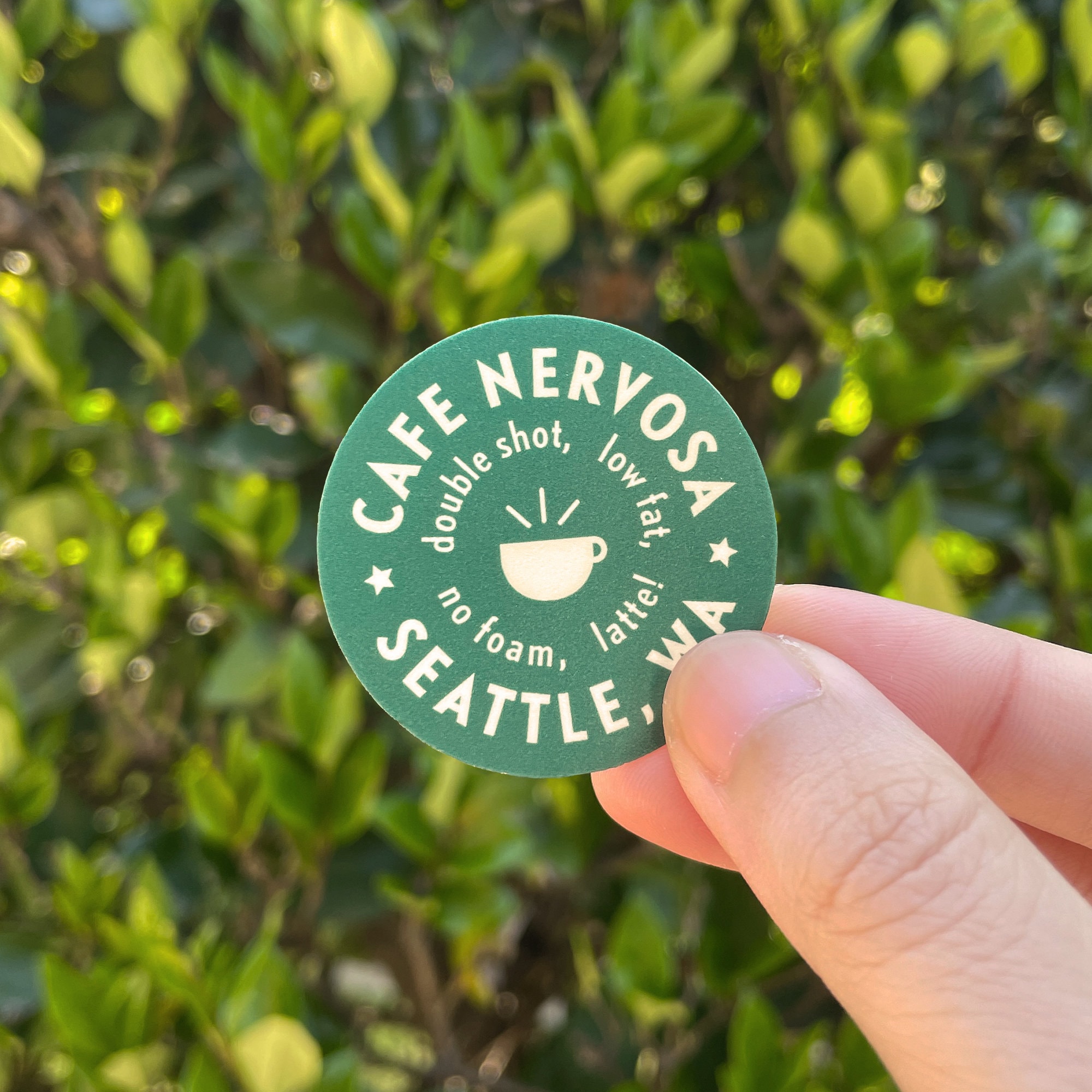 Cafe Nervosa Niles Crane Sticker 90s Sitcoms Seattle One of a - Etsy