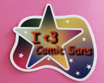 I Love Comic Sans - Etsy