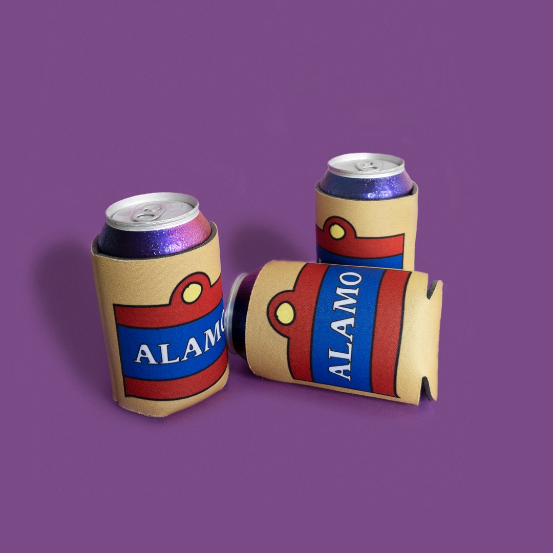 King of the Hill Can Holder - Alamo Beer Drink Cooler - Cartoon Spoof ...