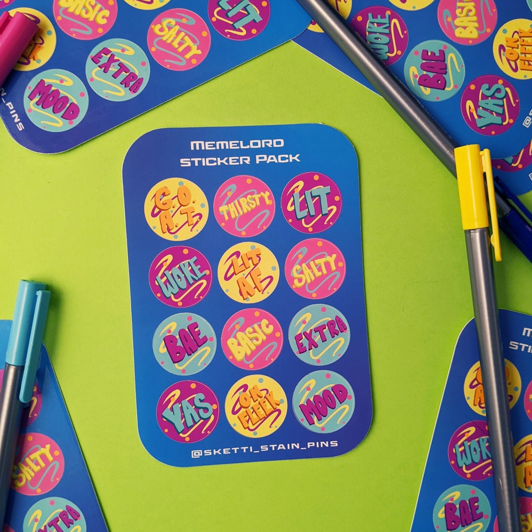 Meme Stickers – Funny Slang Stickers – Aesthetic Sticker –funny Sticker ...