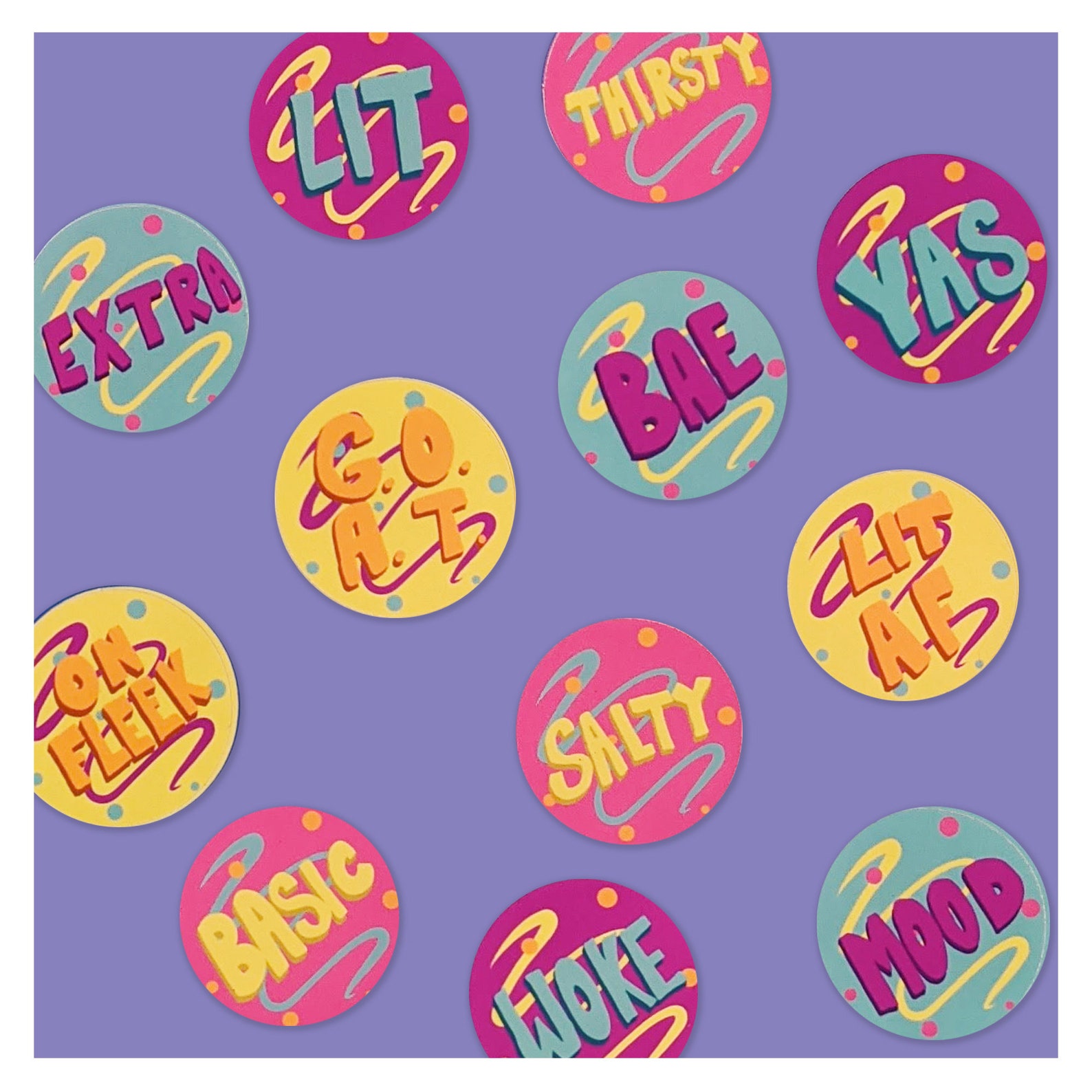 Meme Stickers Funny Slang Stickers Aesthetic Sticker | Etsy India