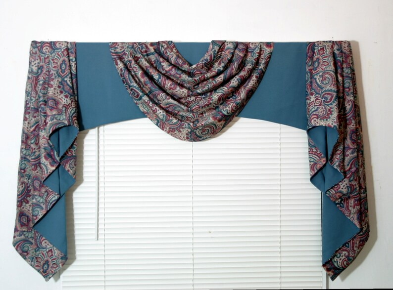 Swags Over Arched Soft Cornice With Louis XV Cascades - Etsy