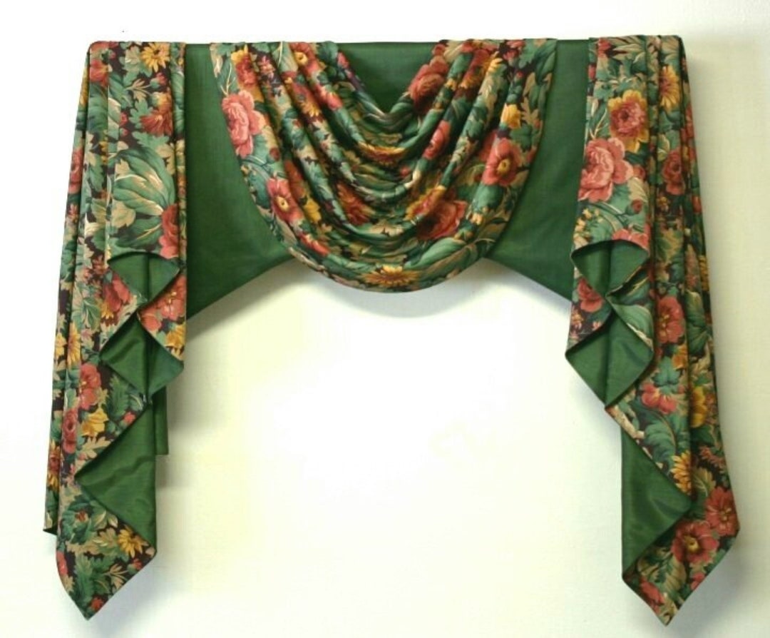 Swags Over Arched Soft Cornice With Louis XV Cascades - Etsy