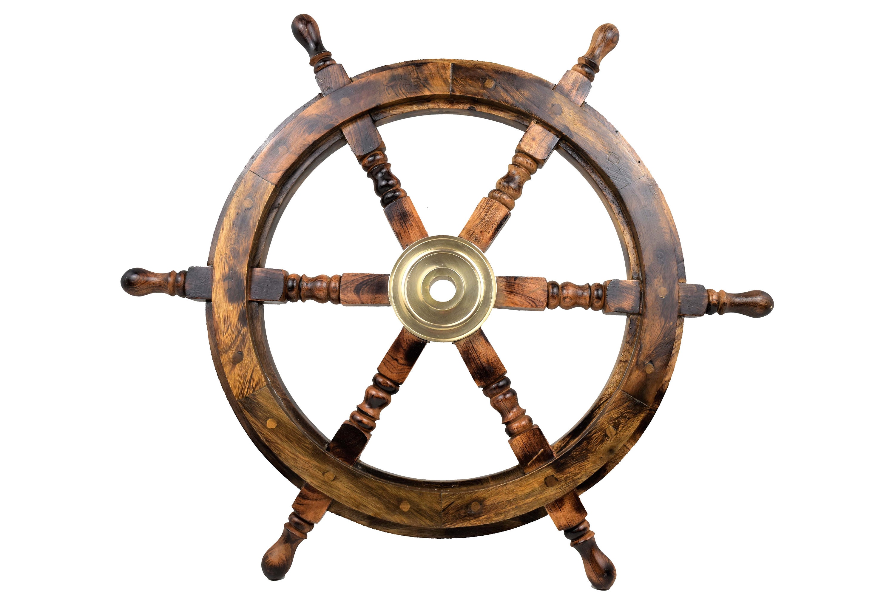 Nautical Premium Sailor's Hand Crafted Wooden Ship Wheel | Etsy