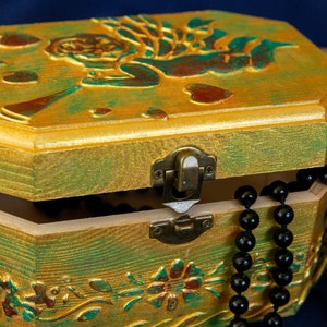 Handmade Box With Angel on the Top Lid, With Effect Like Patina for a ...
