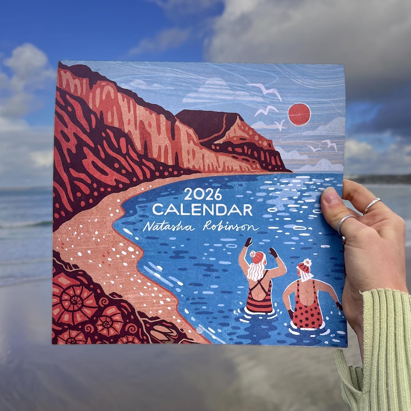 2026 Calendar Wall Beach - Etsy UK