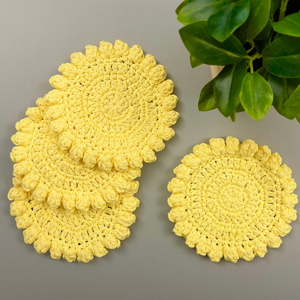 Yellow Coasters - Etsy