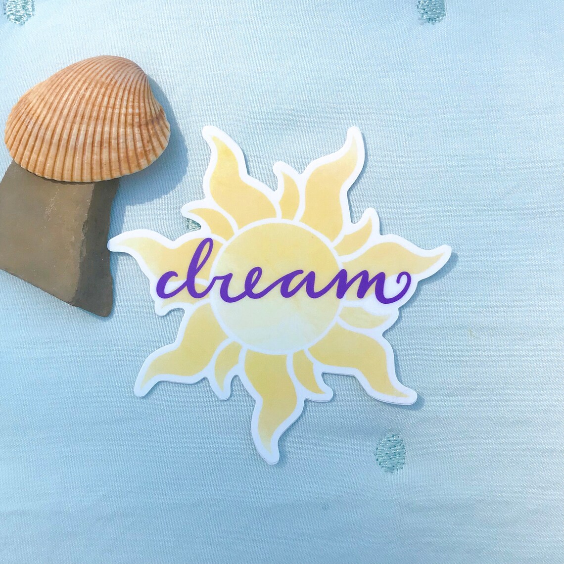 Dream Sun Sticker, Non-glare Matte, Decal, Computer Decal - Etsy