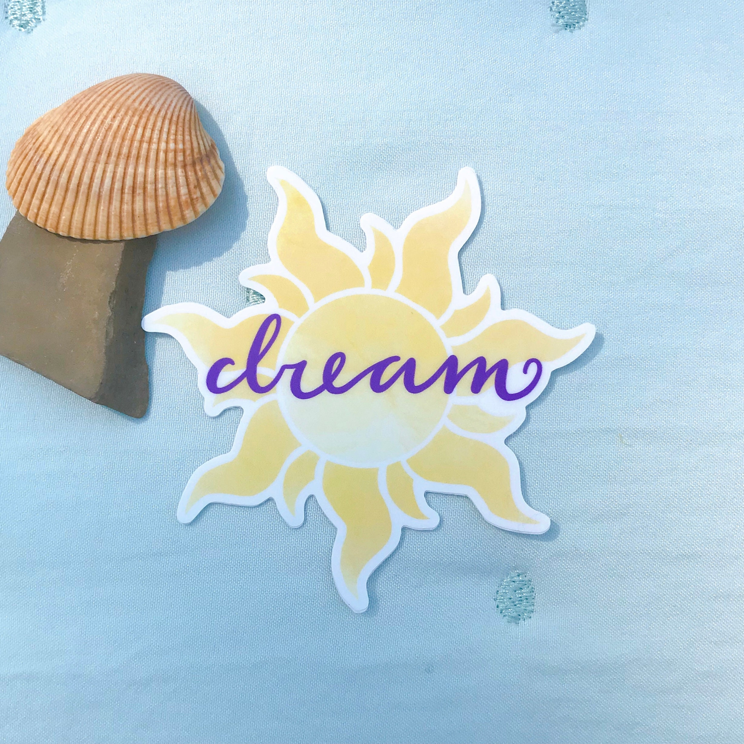 Dream Sun Sticker, Non-glare Matte, Decal, Computer Decal - Etsy