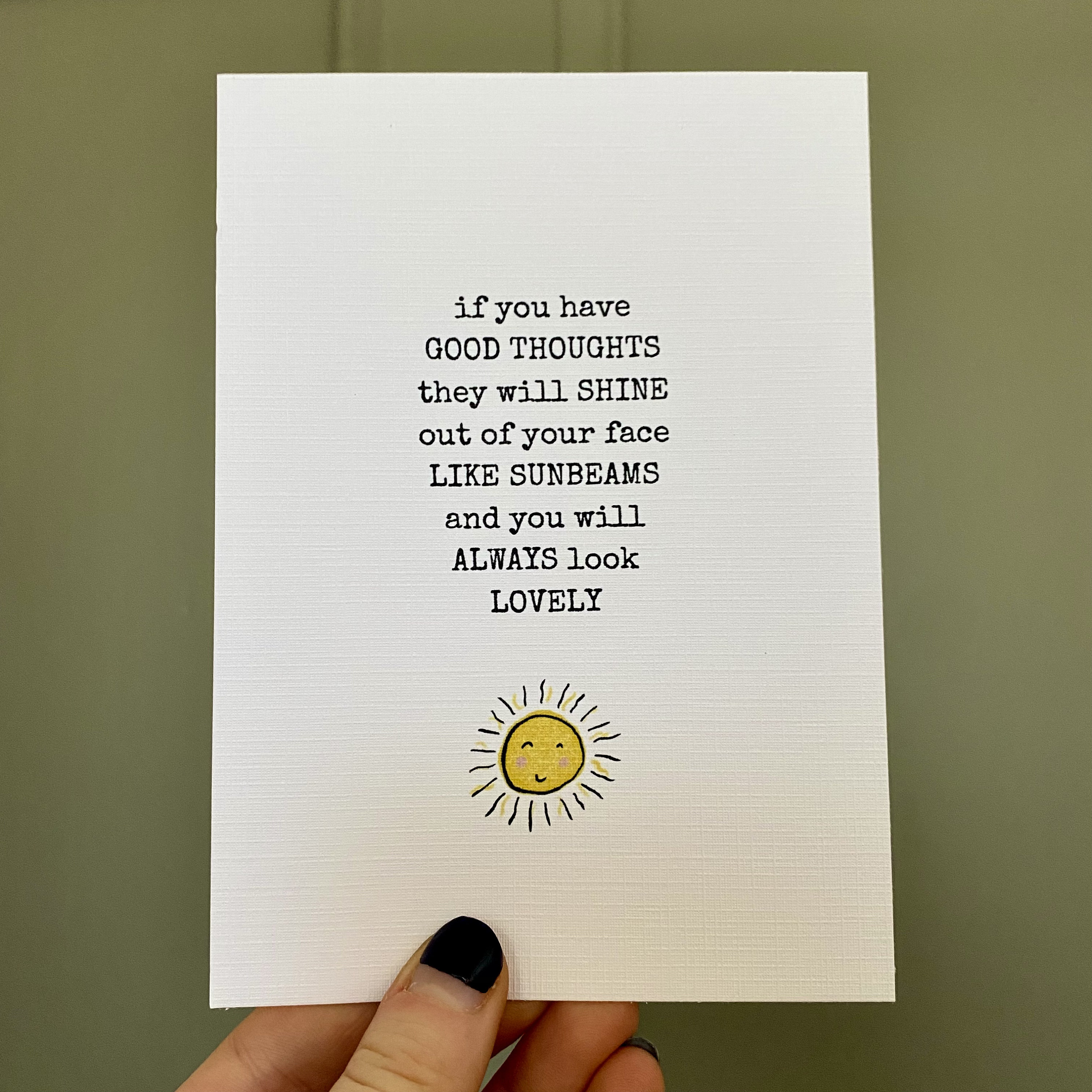 Sunshine and Good Thoughts Roald Dahl Quote Print Sunbeams Illustration ...
