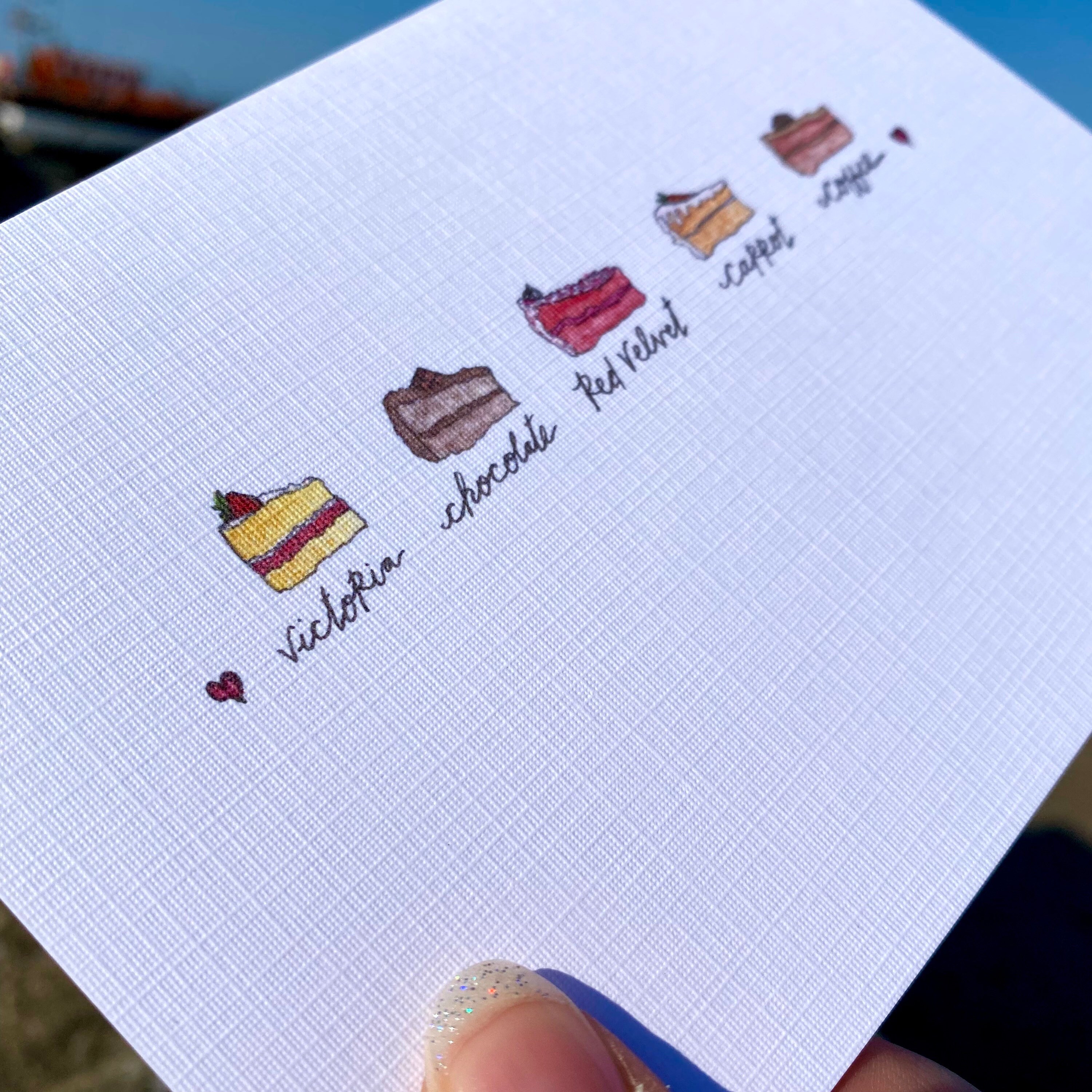 Cake Slices Birthday Card | Watercolour Greeting Card | Birthday Cake ...