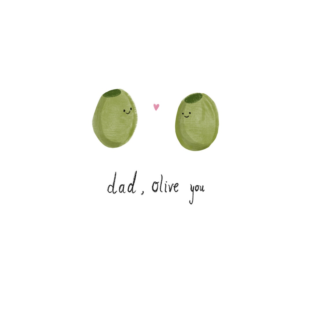 Olive You Father’s Day Card | I Love You | Happy Father’s Day, Love You ...