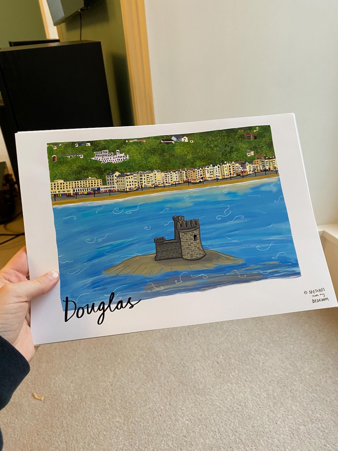 Douglas, Isle of Man Print | Manx Illustration | A4 or A5 Print | Home ...