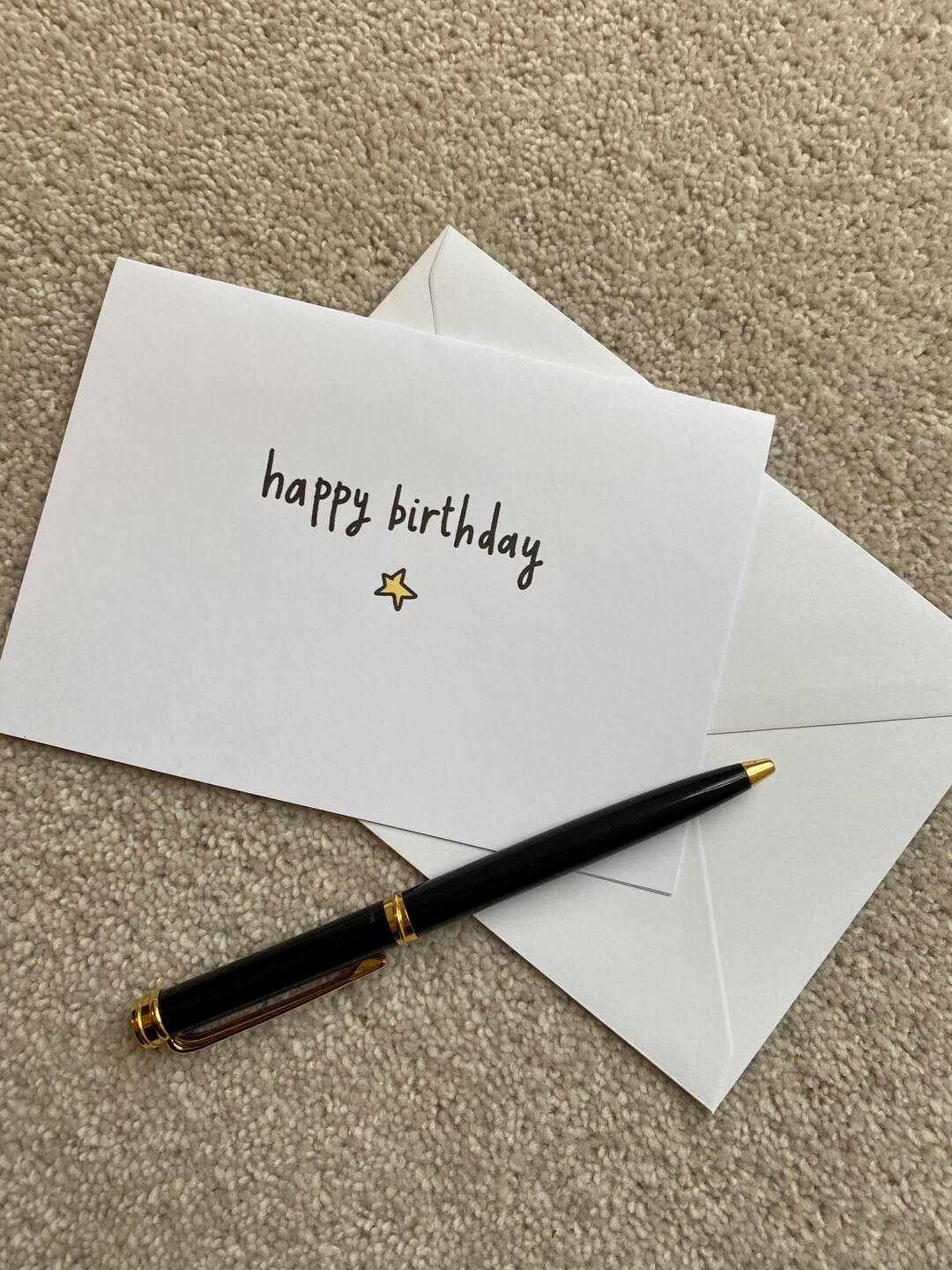 Happy Birthday Card | Cute Simple Star Design | Greeting Card | Modern ...