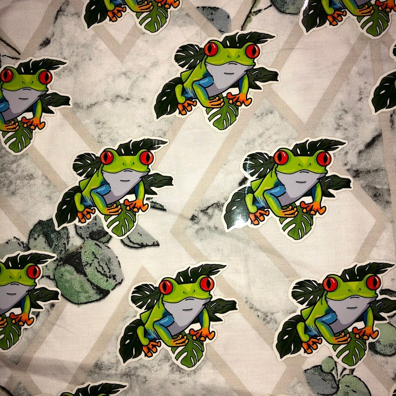 Red Eyed Tree Frog Sticker - Etsy