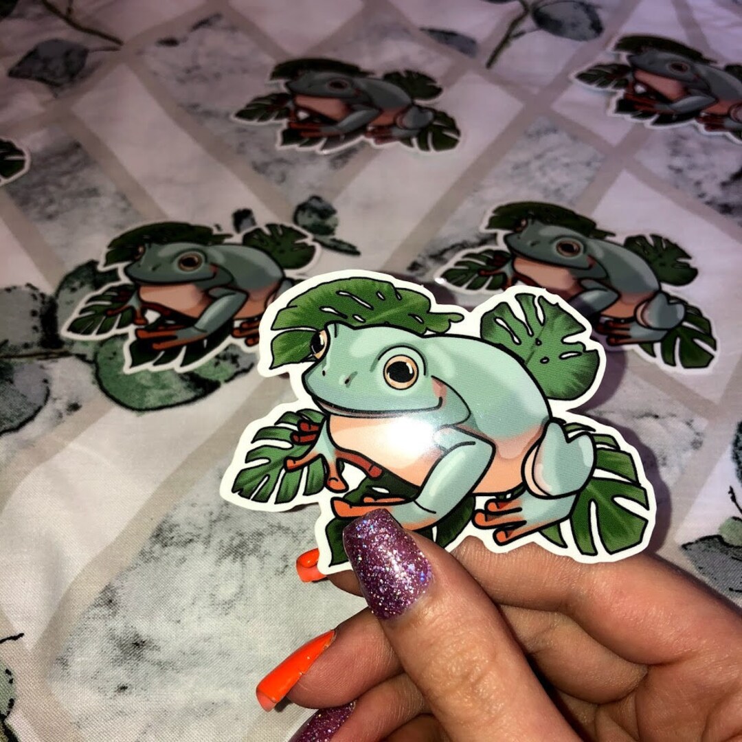 White's Tree Frog Sticker - Etsy