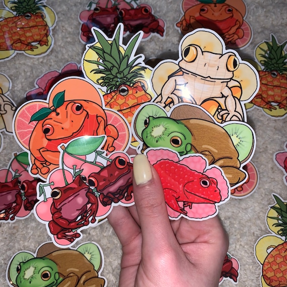 Fruit Frogs 2 Sticker Collection - Etsy
