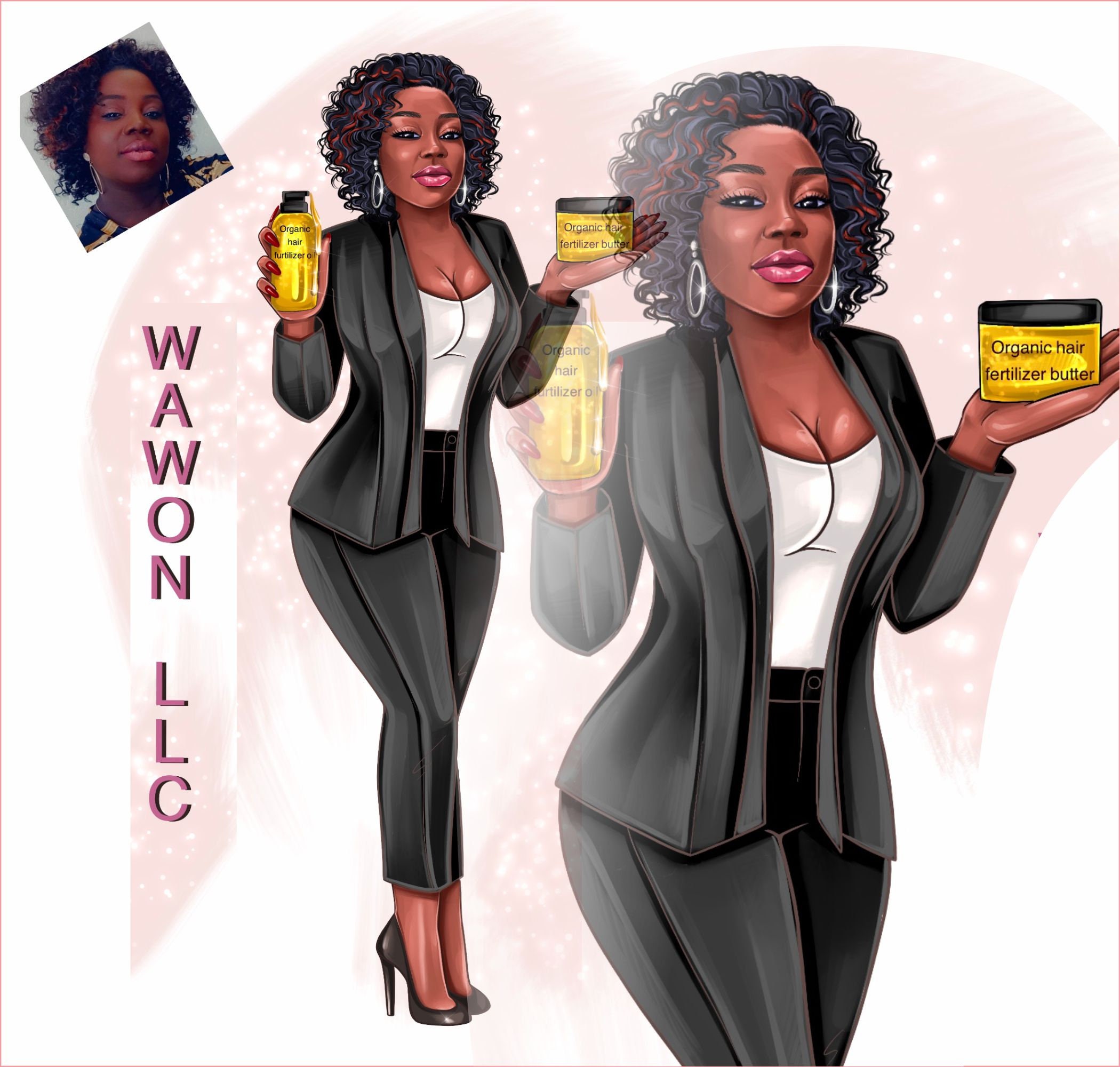 Full Body Cartoon Logo, Full-length Drawing Cartoon Logo, Custom ...