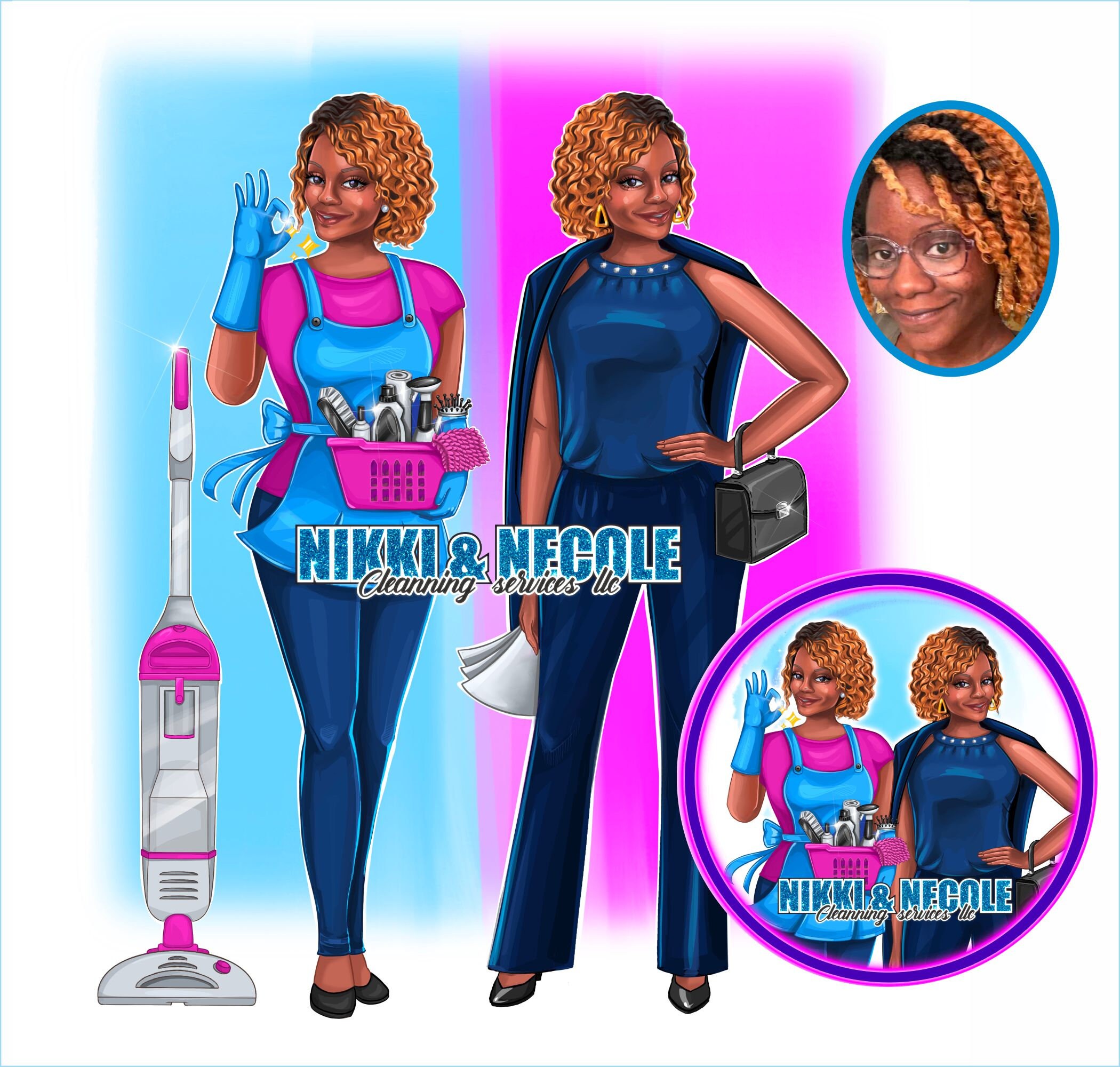 Full Body Cartoon Logo, Full-length Drawing Cartoon Logo, Custom ...