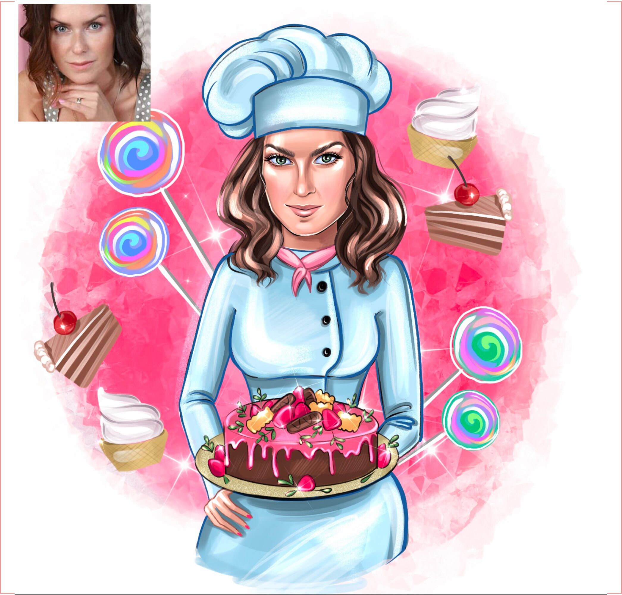 Catering Business Logo, Cooking Chef Logo, Cake Decorator Logo, Dessert ...