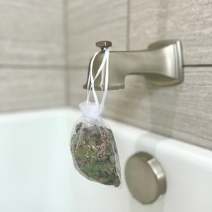 Organic Eucalyptus Lavender Shower Pouches, Hanging Scent Sachets With ...
