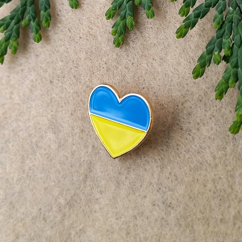 Ukraine Flag Pin - Etsy